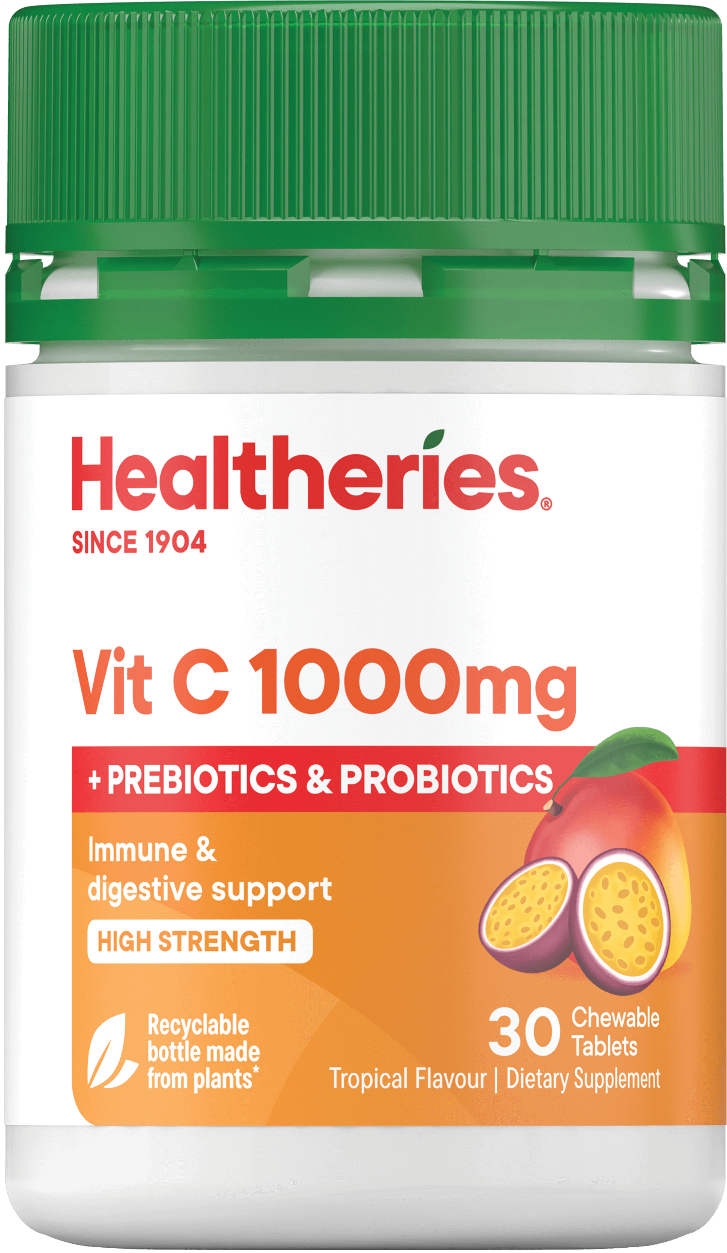 Healtheries Vit C 1000mg with Prebiotics & Probiotics - Health Chemist ...