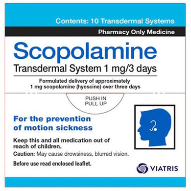 Scopolamine Patches 10 - Health Chemist NZ - Online Pharmacy