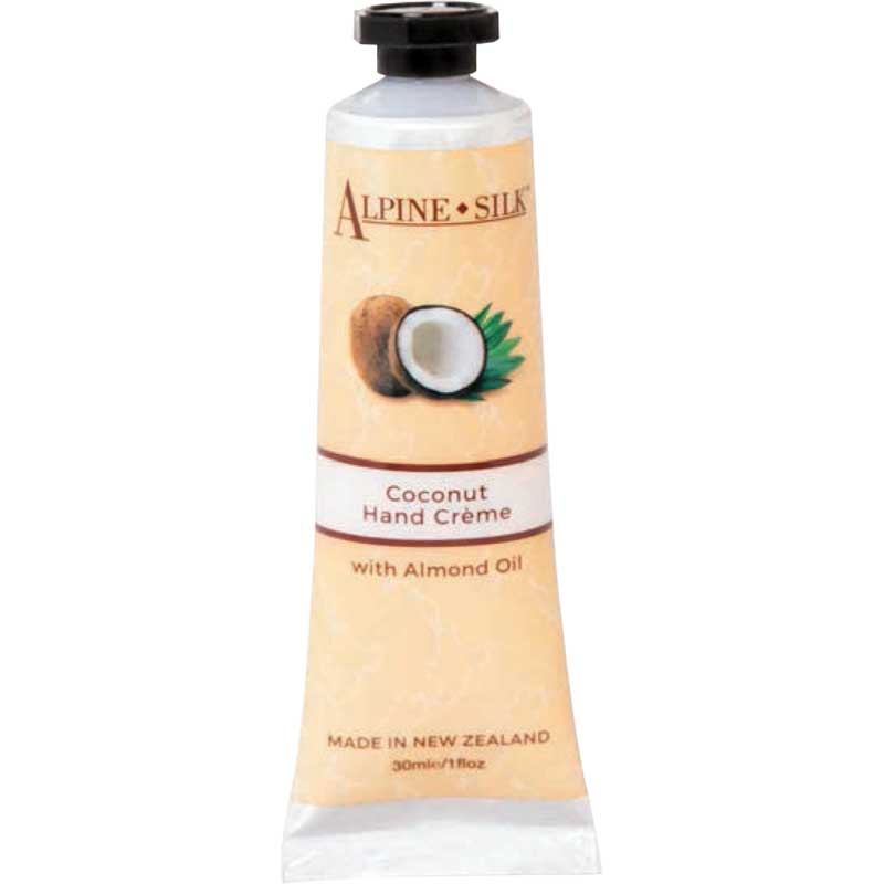 Alpine Silk Coconut Hand Creme 30ml - Health Chemist NZ - Online Pharmacy