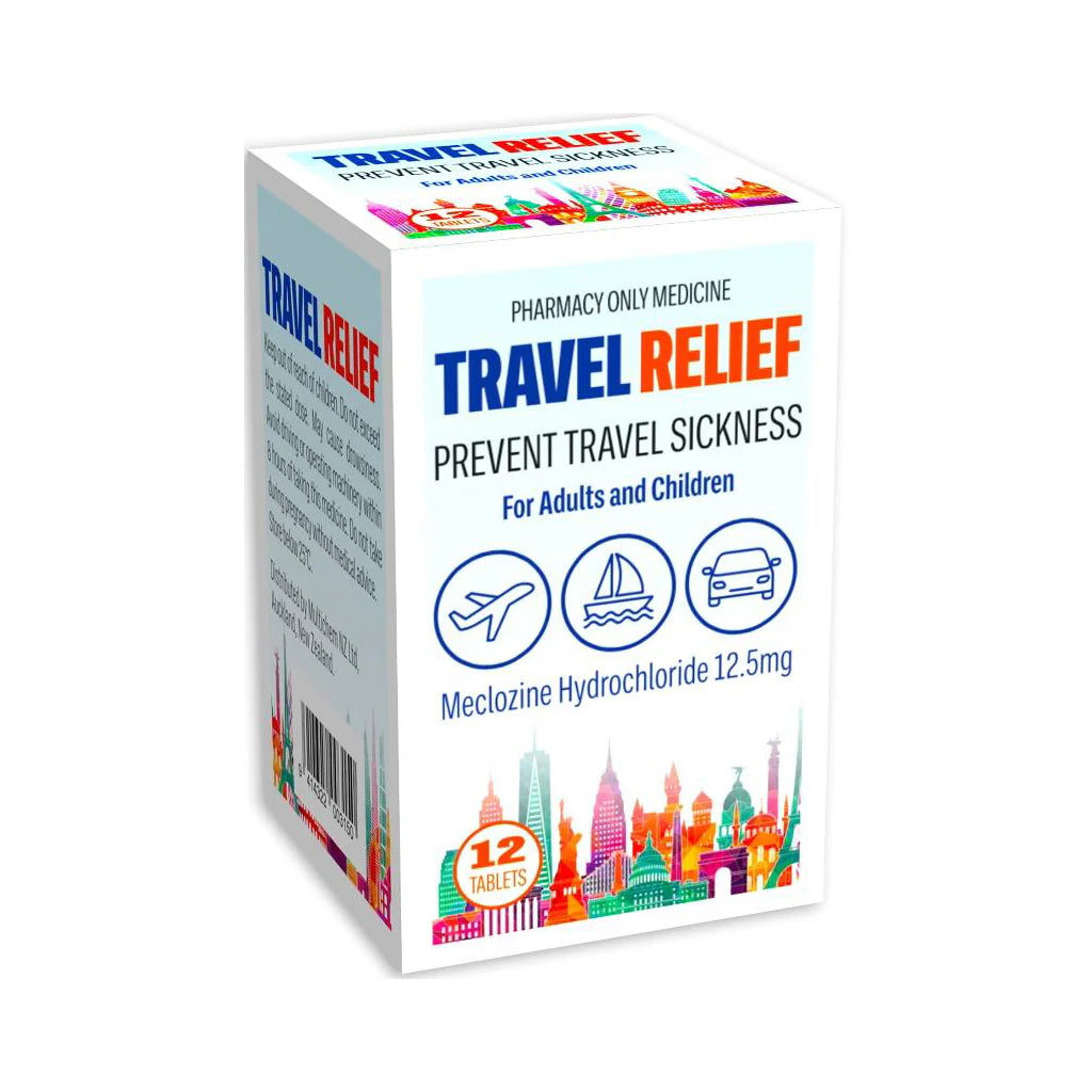 Travel Relief Tablets 12 - Health Chemist NZ - Online Pharmacy