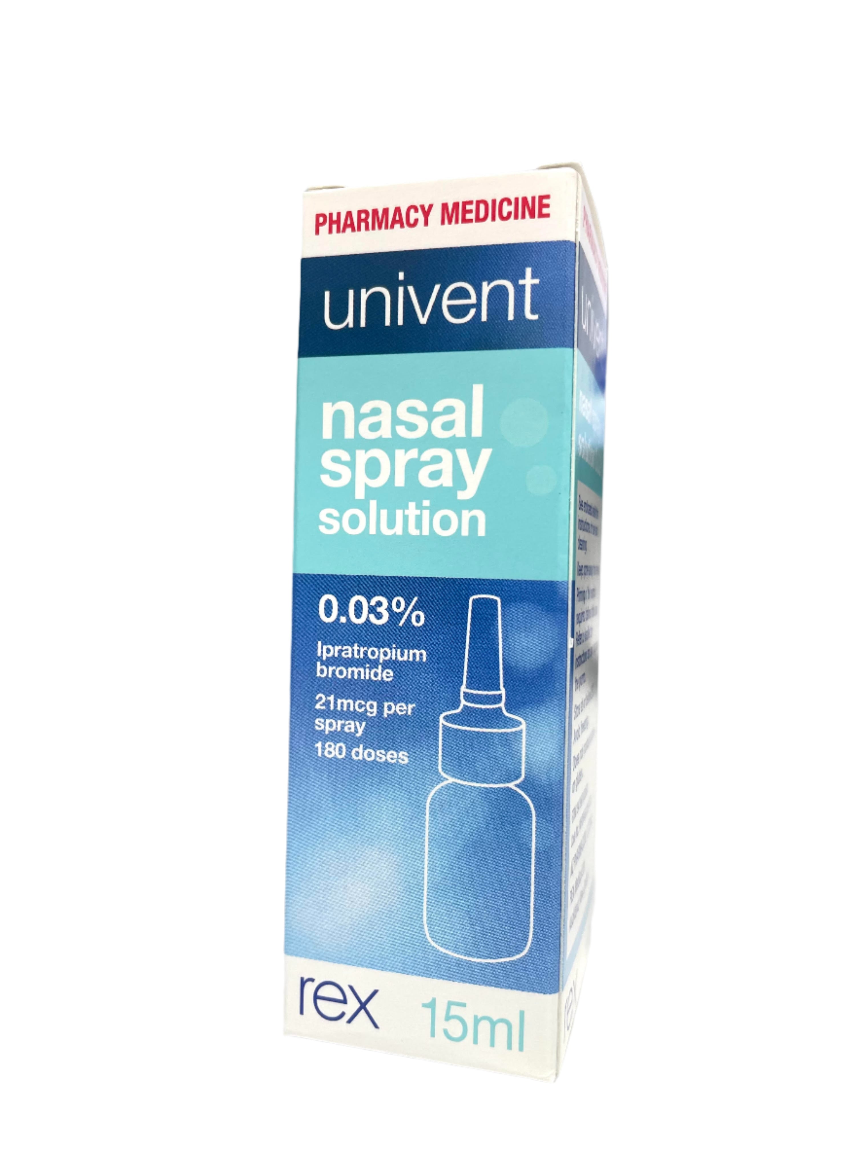 Univent Nasal Spray 15ml - Health Chemist NZ - Online Pharmacy