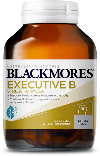 Blackmores Executive B Stress Formula Tablets 125 - Health Chemist NZ ...