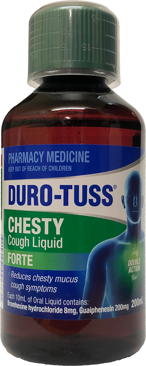 Duro-Tuss Chesty Cough Liquid Forte 200ml - Health Chemist NZ - Online ...