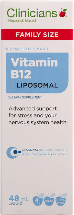 Clinicians Vitamin B12 Liposomal 48mL - Health Chemist NZ - Online Pharmacy