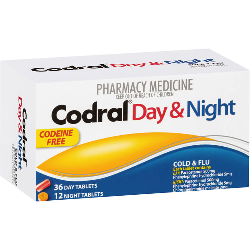 Codral Day & Night Tablets 48 - Health Chemist NZ - Online Pharmacy