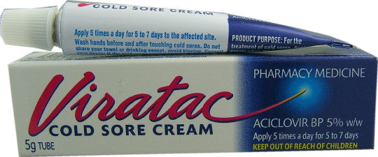 Viratac Cold Sore Cream 5g - Health Chemist NZ - Online Pharmacy