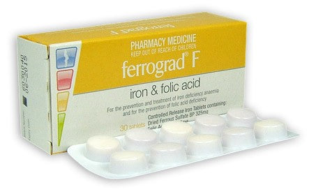 Ferrograd F Tablets 30 - Health Chemist NZ - Online Pharmacy