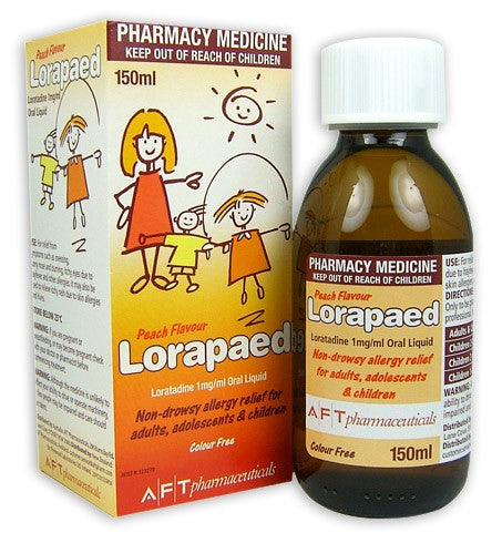 Lorapaed Syrup Peach Flavour 150ml - Health Chemist NZ - Online Pharmacy