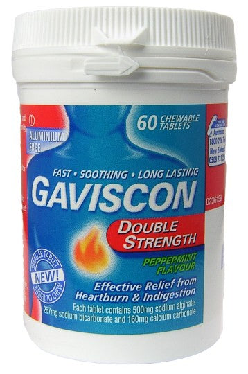Gaviscon Double Strength Tablets 60 - Health Chemist NZ - Online Pharmacy