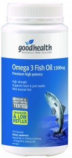 Good Health Omega 3 Fish Oil 1500mg Capsules 400 - Health Chemist NZ ...
