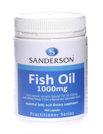 Sanderson Fish Oil 1000mg Capsules 400 - Health Chemist NZ - Online ...