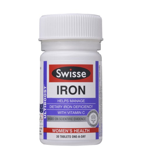 Swisse Ultiboost Iron Tablets 30 - Health Chemist NZ - Online Pharmacy