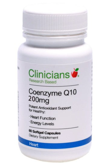 Clinicians Coenzyme Q10 200mg Capsules 60 - Health Chemist NZ - Online ...