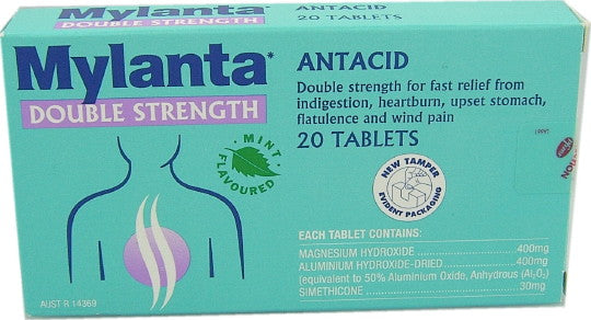 Mylanta Double Strength Tablets (24) - Health Chemist NZ - Online Pharmacy