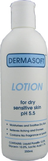 Dermasoft Lotion For Dry Sensitive Skin 250ml - Health Chemist NZ ...