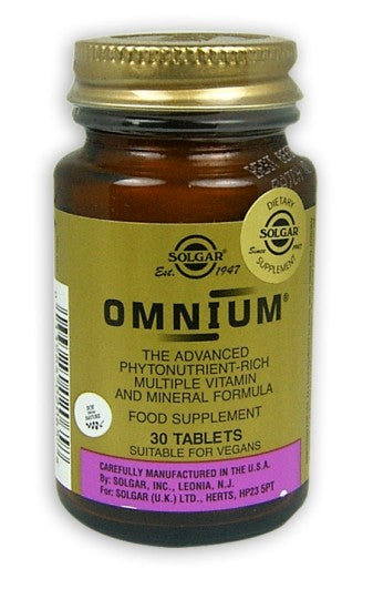 Solgar Omnium Tablets 30 - Health Chemist NZ - Online Pharmacy