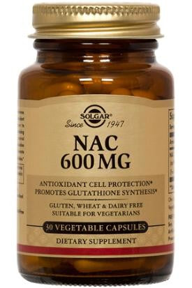 Solgar N-Acetyl L-Cysteine (NAC) VCaps 60 - Health Chemist NZ - Online ...