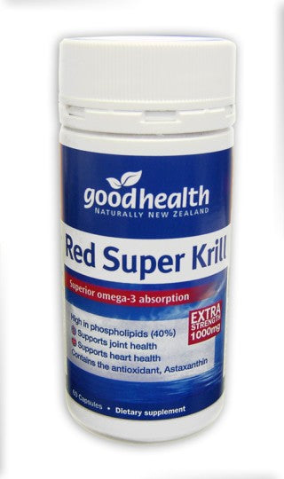 Good Health Red Super Krill 1000mg Capsules 60 - Health Chemist NZ ...