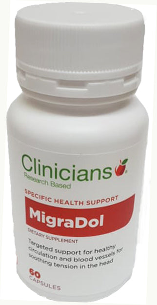 Clinicians MigraDol Capsules 60 - Health Chemist NZ - Online Pharmacy