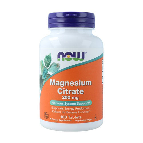 Now Magnesium Citrate Tablets 200mg 100 - Health Chemist NZ - Online ...